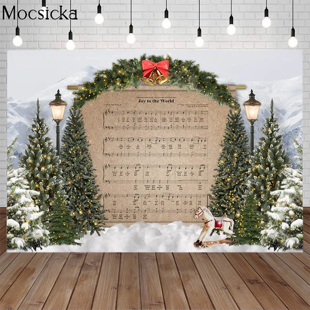 Christmas Sheet Music Background