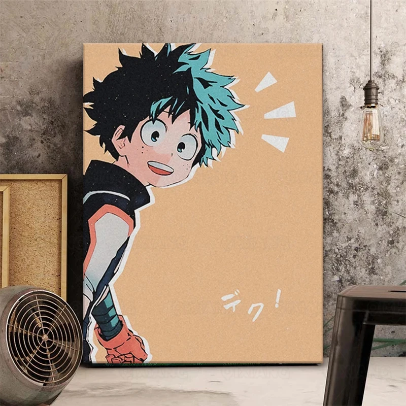 Arte de pared moderno de Izuku Midoriya, Deku BNHA, decoración del ...