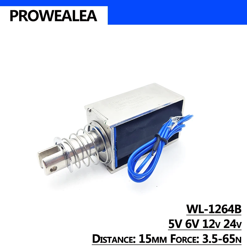 Solenoid Electromagnet Push Pull Type WL-1264B 5V 6V 12V 24V Thrust ...