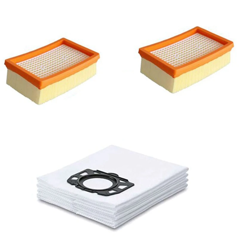 Karcher WD4 WD5 WD6 MV4 MV5 진공 청소기 교체용 예비 부품, 액세서리, 필터 및 먼지 봉투 청소|진공 ...