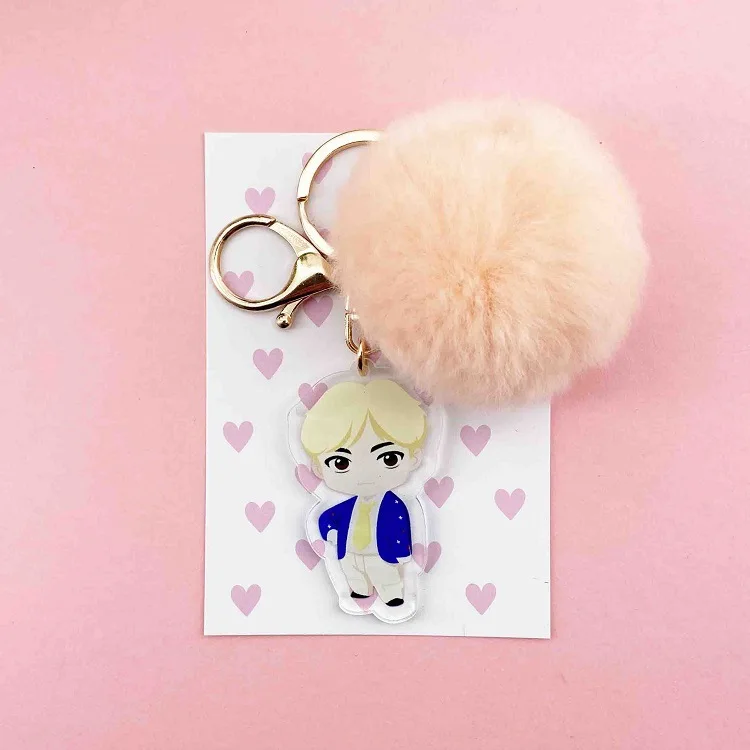 Buy BTS Group Official Kawaii Keychains | KpopHeart