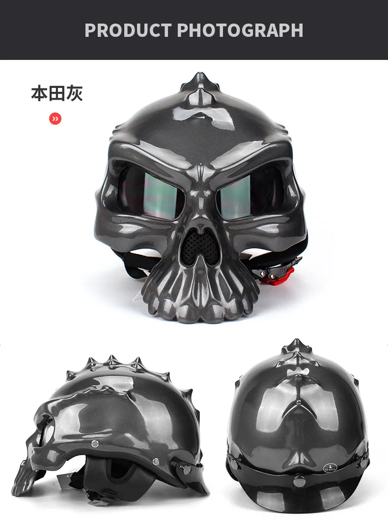 Custom Skull Motorcycle Helmets