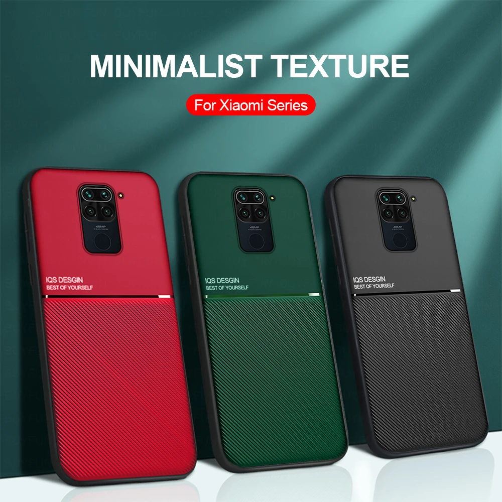 magnetic-car-holding-matte-cover-redmi-note-9-case-silicone-shockproof ...