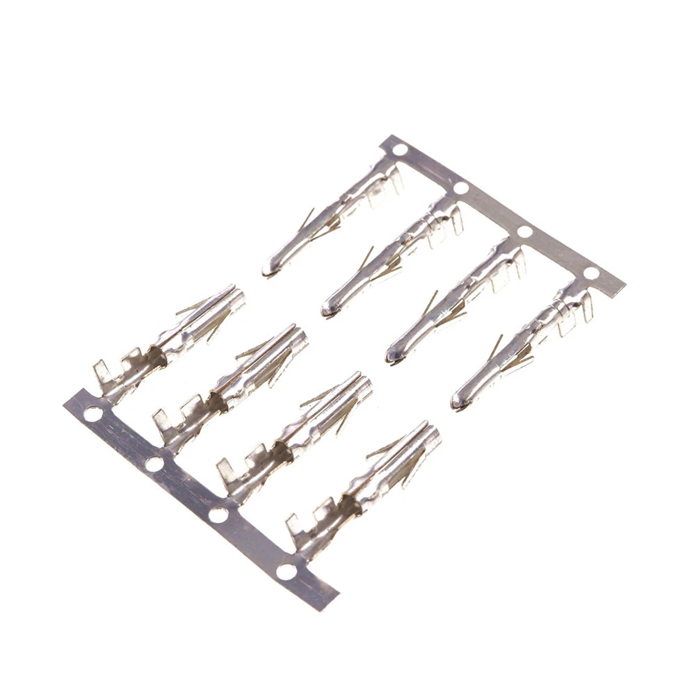 100 pcs Male / Female Crimp Wire Terminal Pins for 8981 IDE 4 Pin D ATX ...