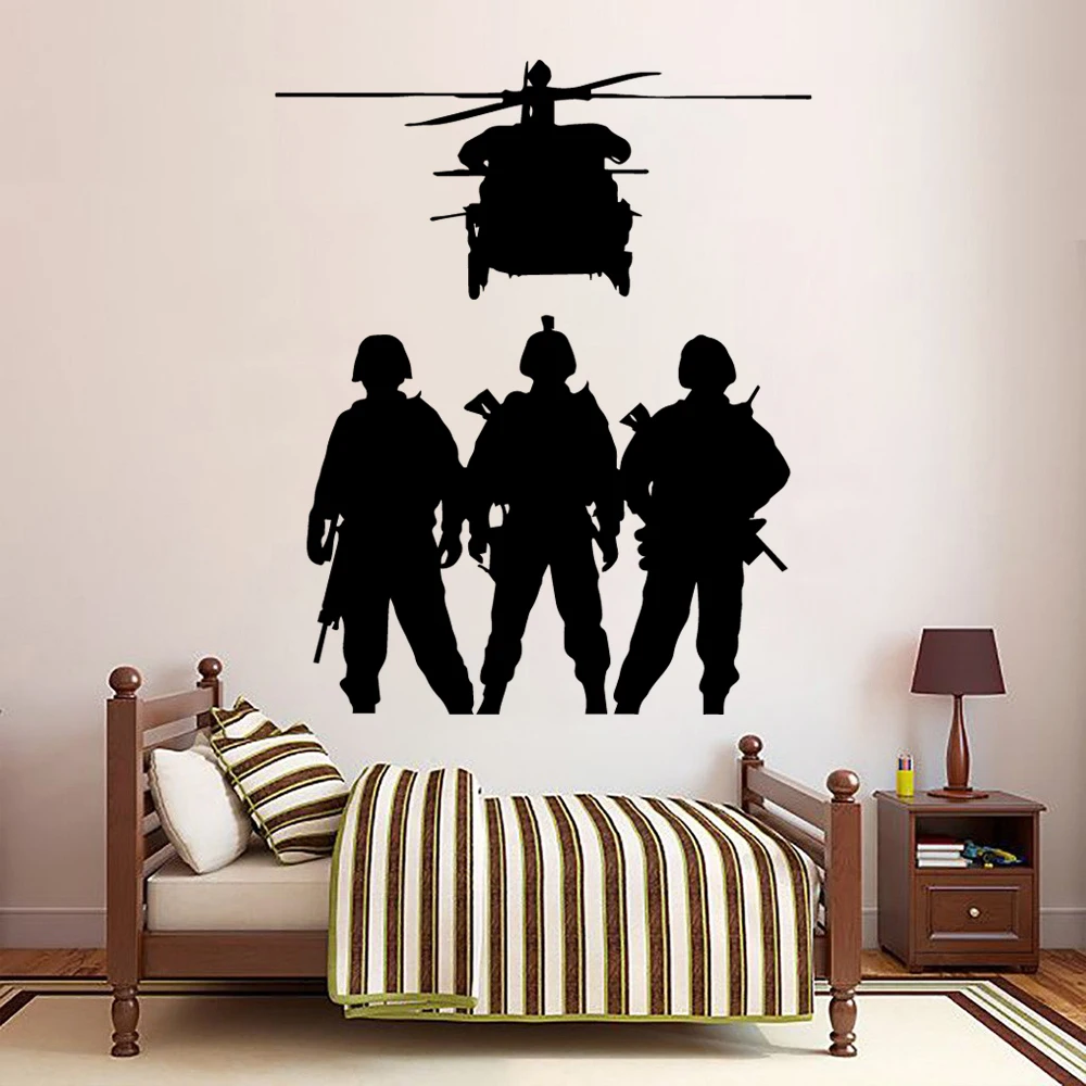 Removable Special Forces Wall Stickers Wall Art Paper For Children's ...