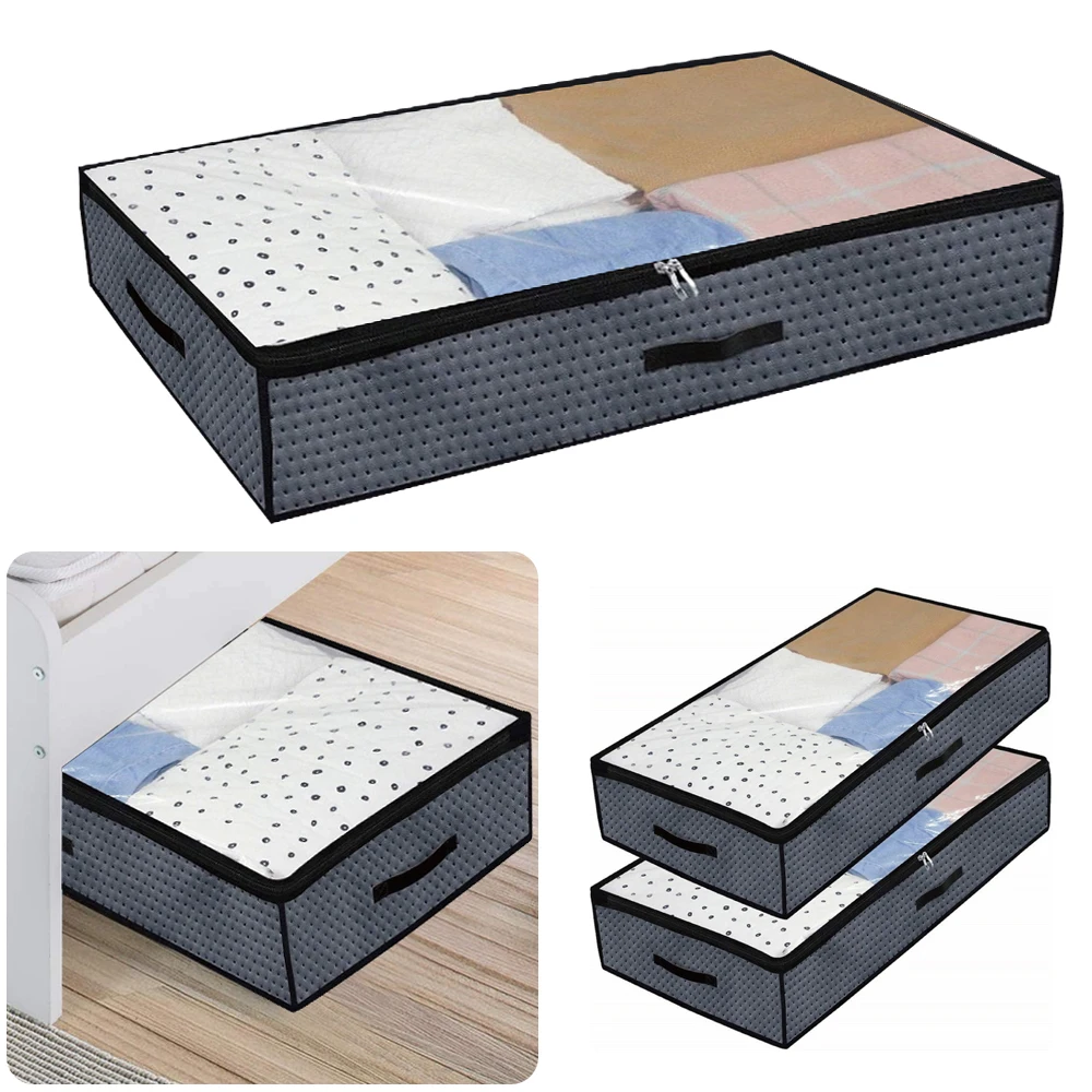 Thick-Breathable-Under-Bed-Storage-Boxes-Foldable-Under-Bed-Bags ...