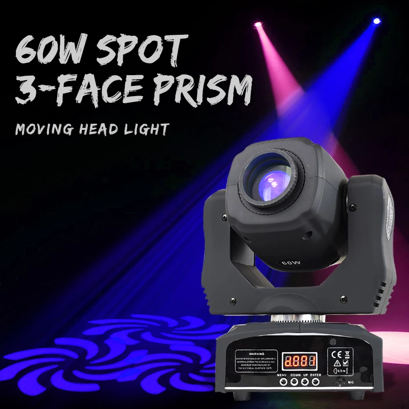 HongYi-Led-Inno-Pocket-DJ-Spot-Mini-Moving-Head-Light-60W-DMX-8-Gobos ...
