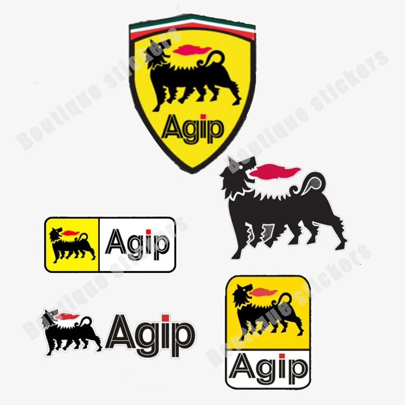 Car Stickers Cover Scratches Agip Six legged Dog Motor Oil Personalized ...