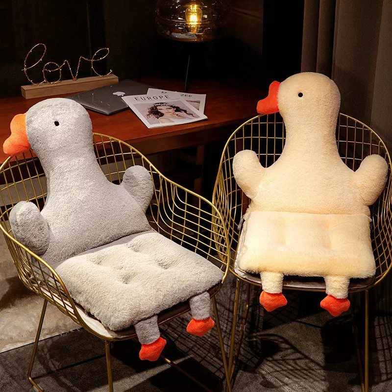 Hot-Cute-Plush-Goose-Shaped-Seat-Cushion-Soft-Stuffed-Animal-Goose ...