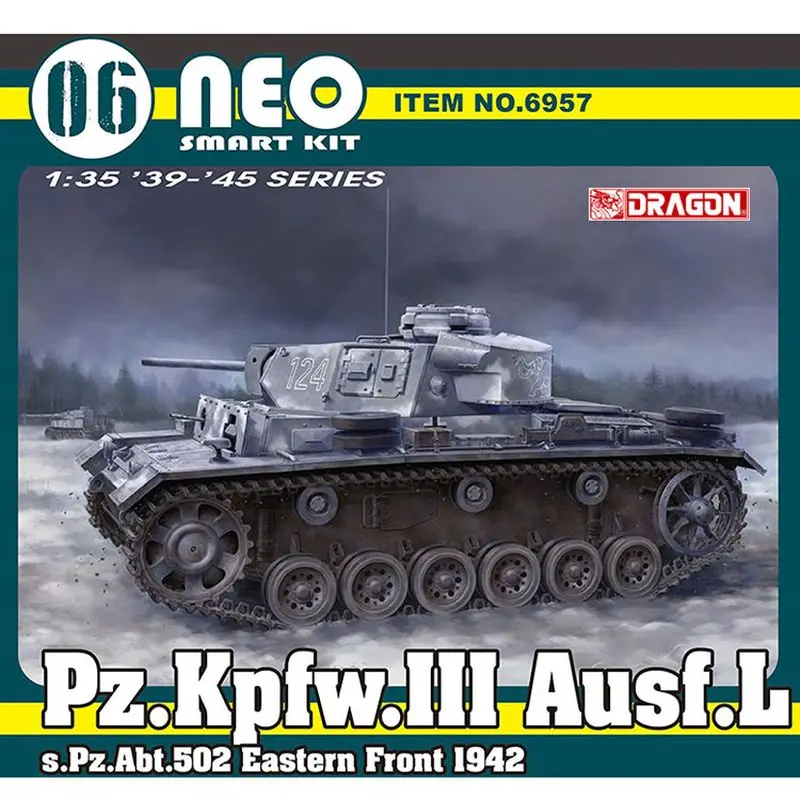 DRAGON 6957 1/35 Pz.Kpfw.III Ausf.L s.Pz.Abt.502 Eastern Front 1942 ...