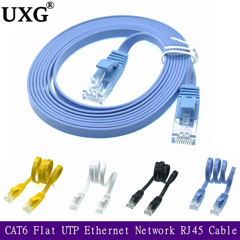 20cm-50cm-1m-3ft-short-cable-CAT6-Flat-UTP-Ethernet-Network-Cable-RJ45 ...