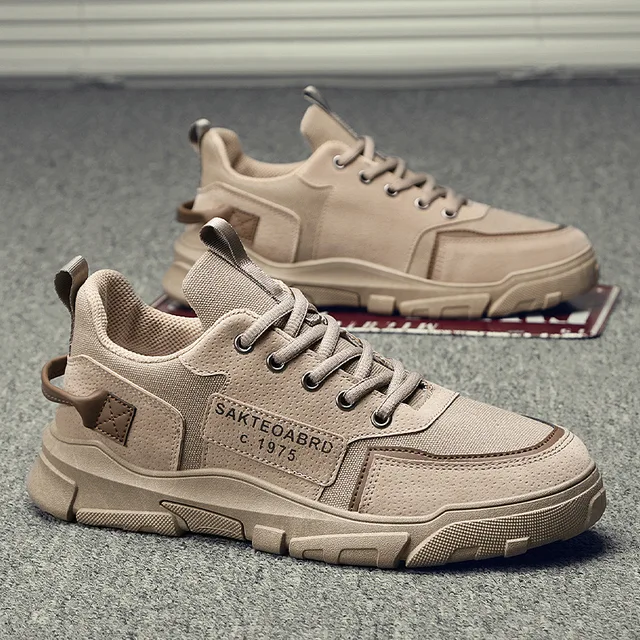 Men Casual Shoes Retro Sneakers 2021 Outdoor Lace-up Platform Sneakers ...