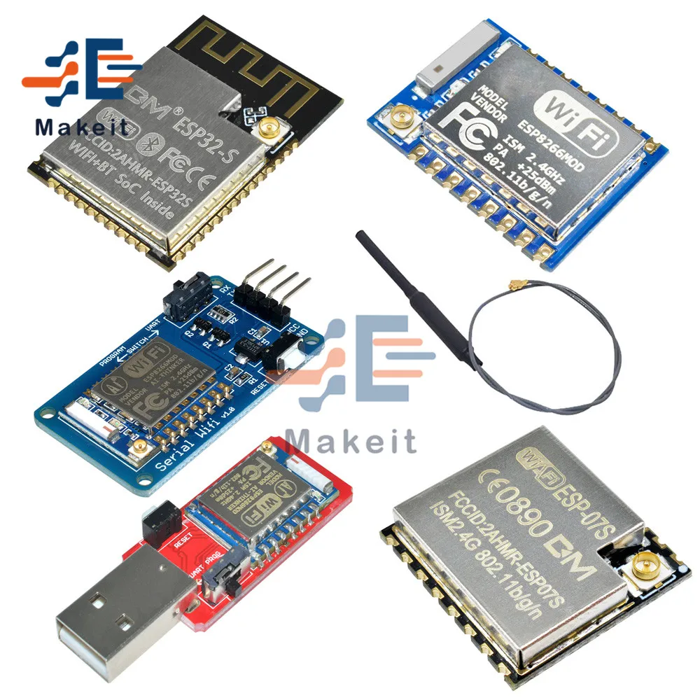 Esp8266 Esp-07 Esp-07s Esp32-s Serial To Wireless Wifi Bluetooth ...