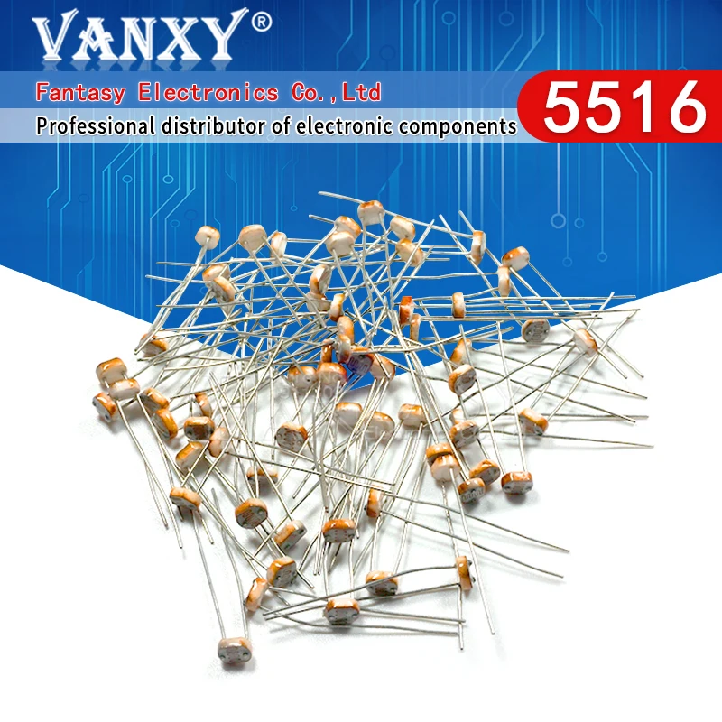 20pcs 5516 light dependent resistor photoresistor resistor 5mm ...