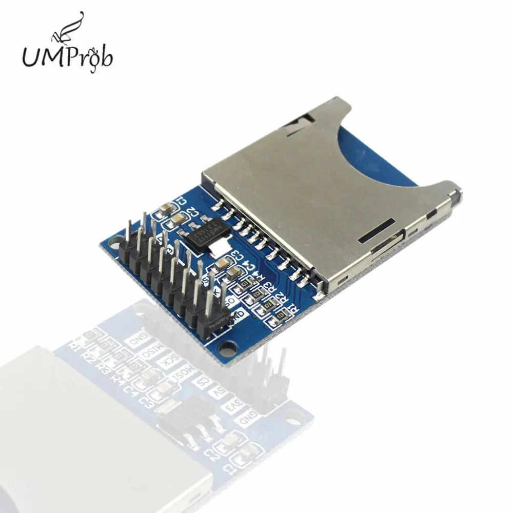 SD Card Module Reading and Writing Module Slot Socket Reader ARM MCU ...
