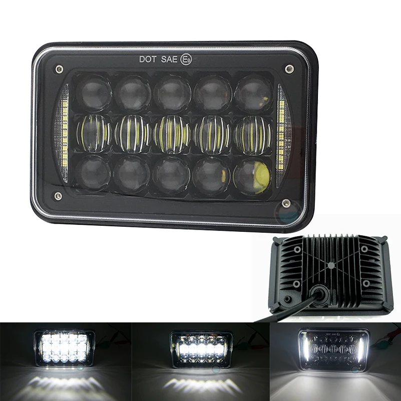 4x6 Inch Led Headlight Hi-lo Beam Halo Drl For Honda Xr650 Xr250 Xr400 ...