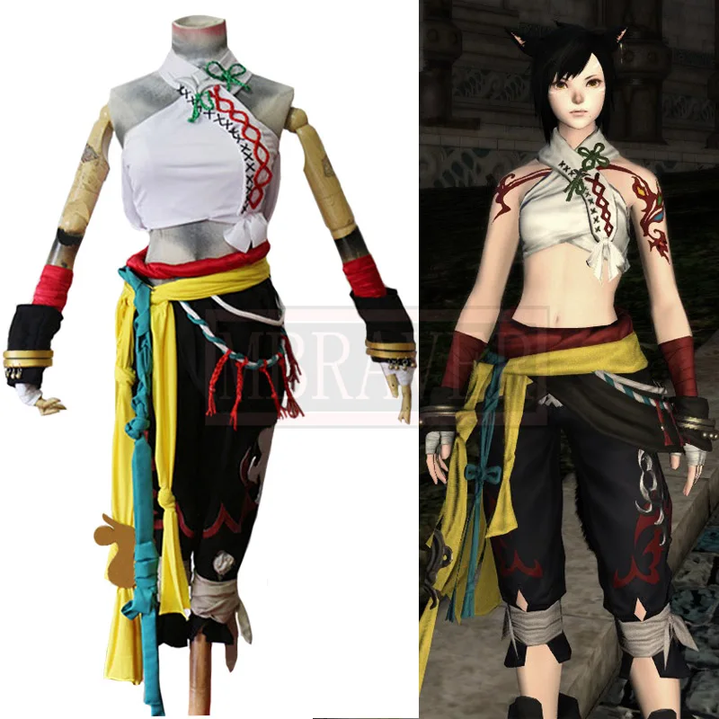 파이널 판타지 14 세 FF14 코스프레 몽크 탄트라 체스트 랩 코스프레 의상 파티 크리스마스 할로윈 사용자 정의 만든 모든 크기|게임 의상| - AliExpress