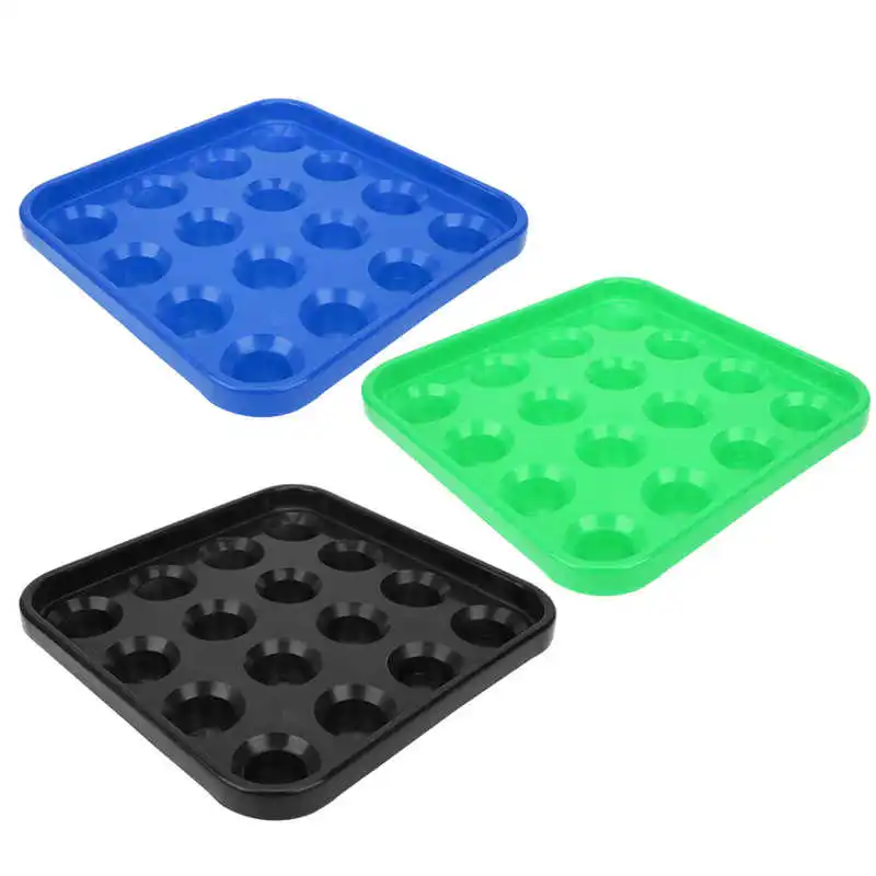 16-Holes-Billiard-Ball-Tray-Pool-Snooker-Billiard-Ball-Storage-Holder ...