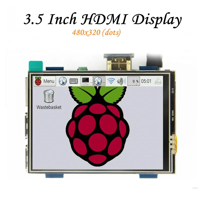 PANTALLA TÁCTIL PARA Raspberry Pi 3 +/ 3/ 2 Modelo B, 3,5x480, píxeles ...