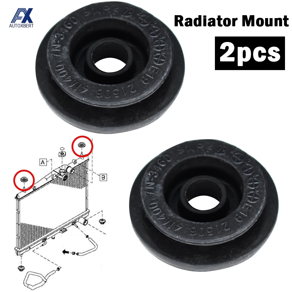 1 Pair For Nissan X-trail T30 T31 T32 Rogue S35 Mount Rubber Radiator ...