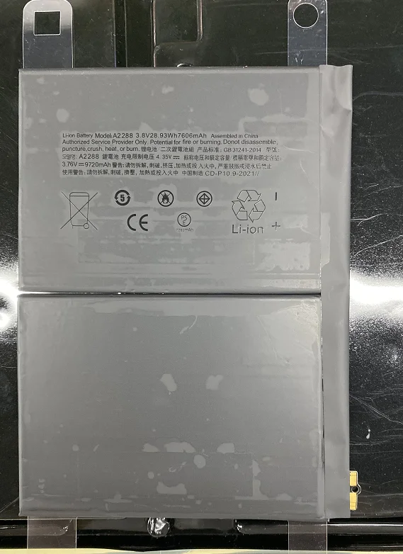 Nova bateria 3.8v/7606mah a2288 bateria para ipad ar 4 air4 ar 4rd ar ...