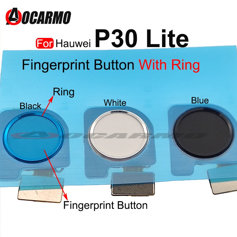 Fingerprint-Sensor-Home-Button-With-Frame-Ring-Flex-Cable-For-Huawei ...