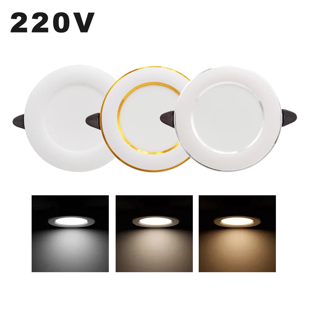 AC220V-5W-3-Colors-Changeable-LED-Downlight-Light-Color-Switch-LED ...