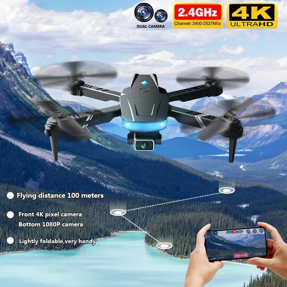 2021 nuevo LS 878 Mini Drone 4K 1080P Cámara Dual de HD WiFi FPV Modo ...