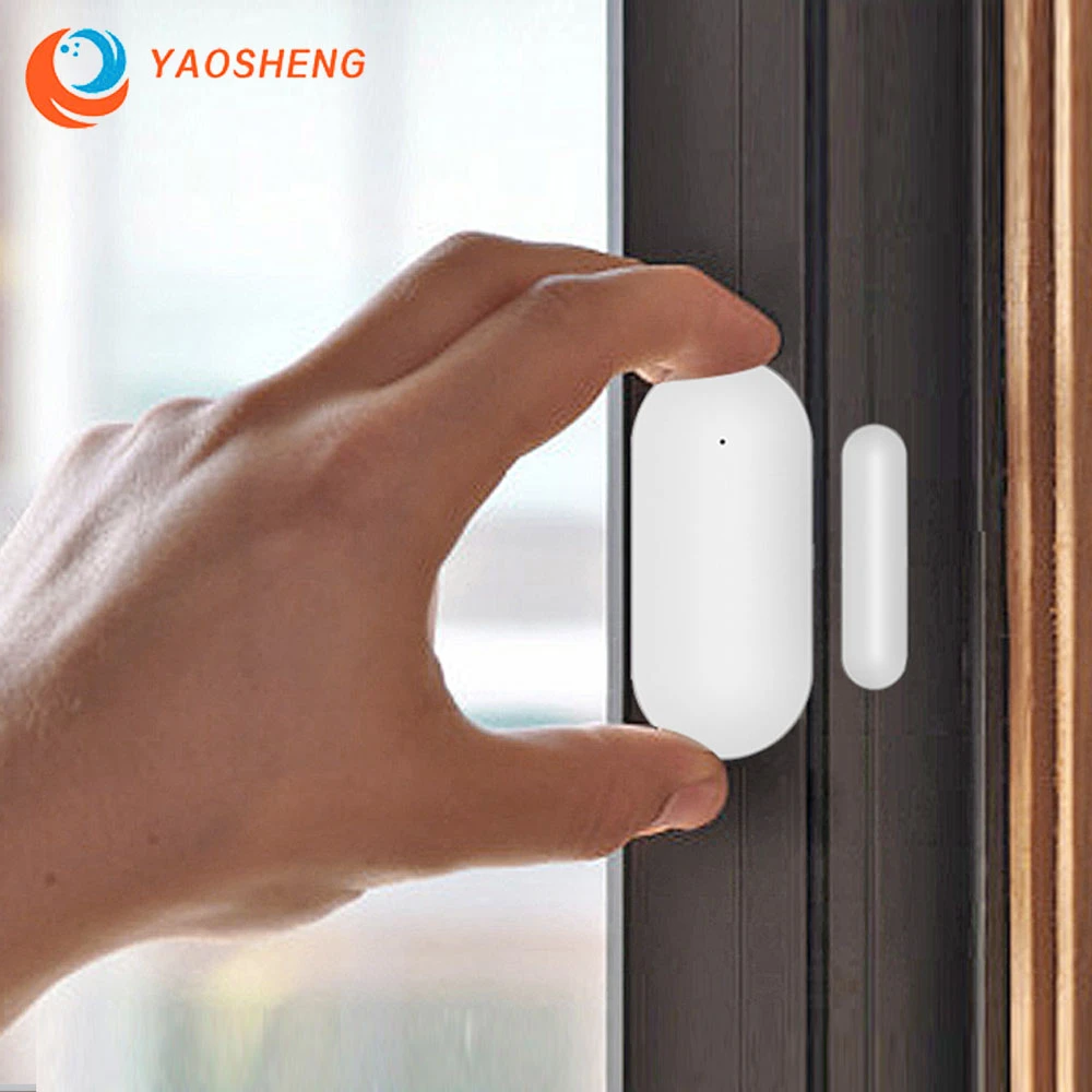 YAOSHENG PB68 Magnetic Sensors Wireless Door Detector Window Sensor WiFi App for 433MHz Home ...