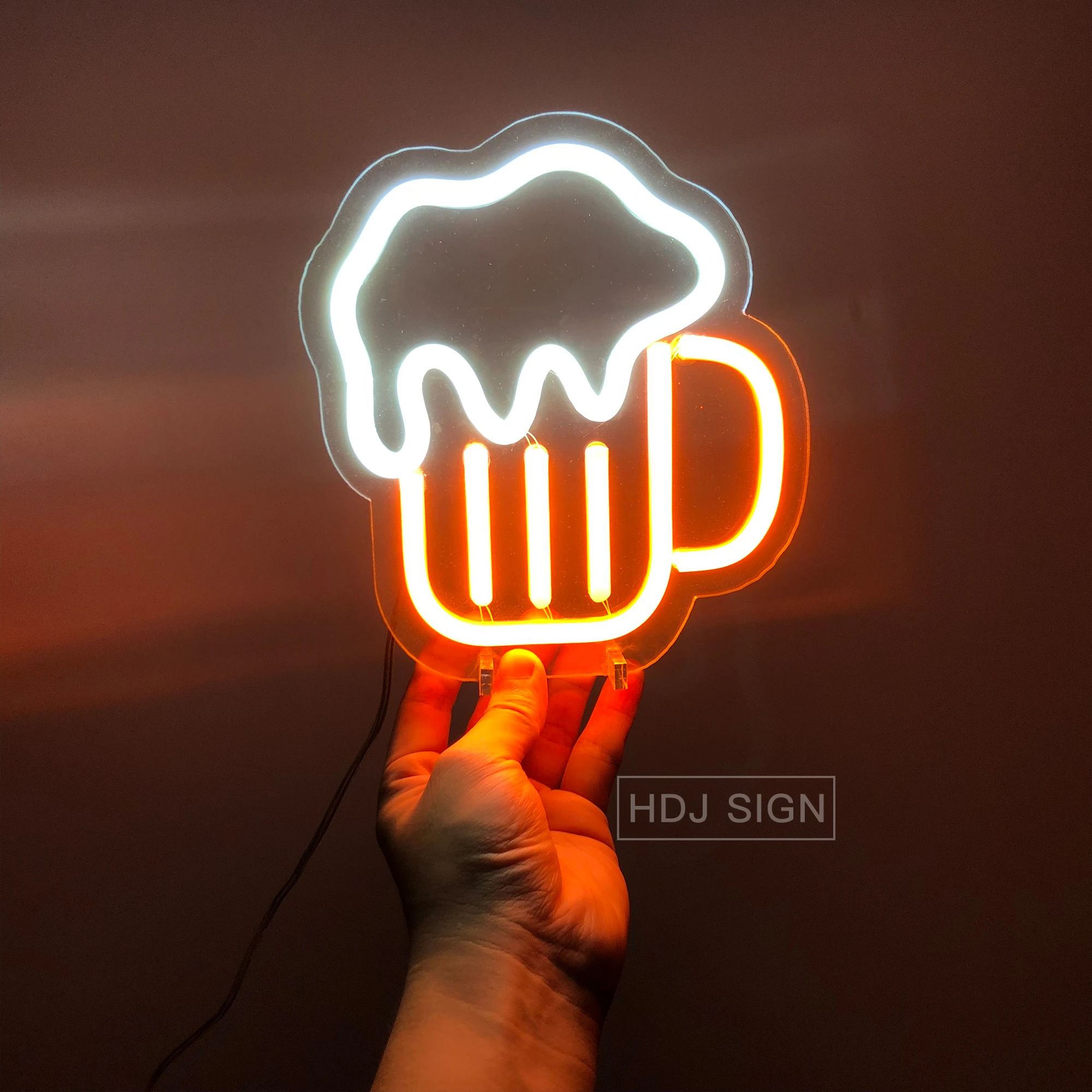 Beer Logo Neon Light Sign USB Plug Bar Desk Decor For Bar Club Pub ...