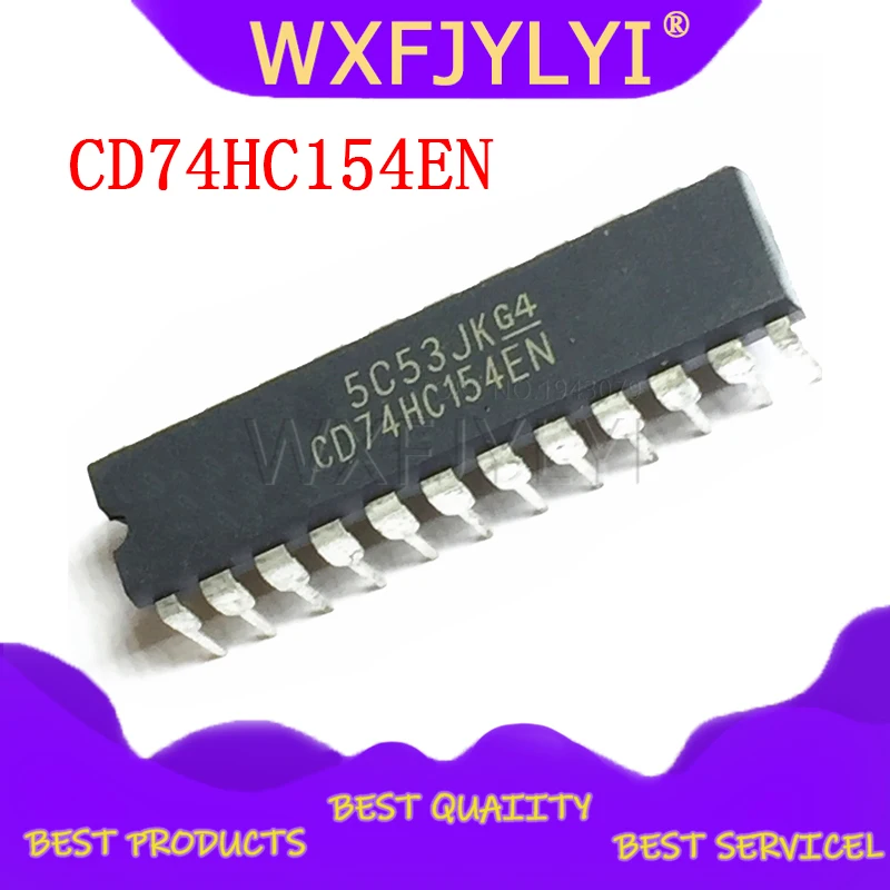 2 pçs/lote CD74HC154EN DIP24 CD74HC154 74HC154 MM74HC154N DIP24|dip24 ...