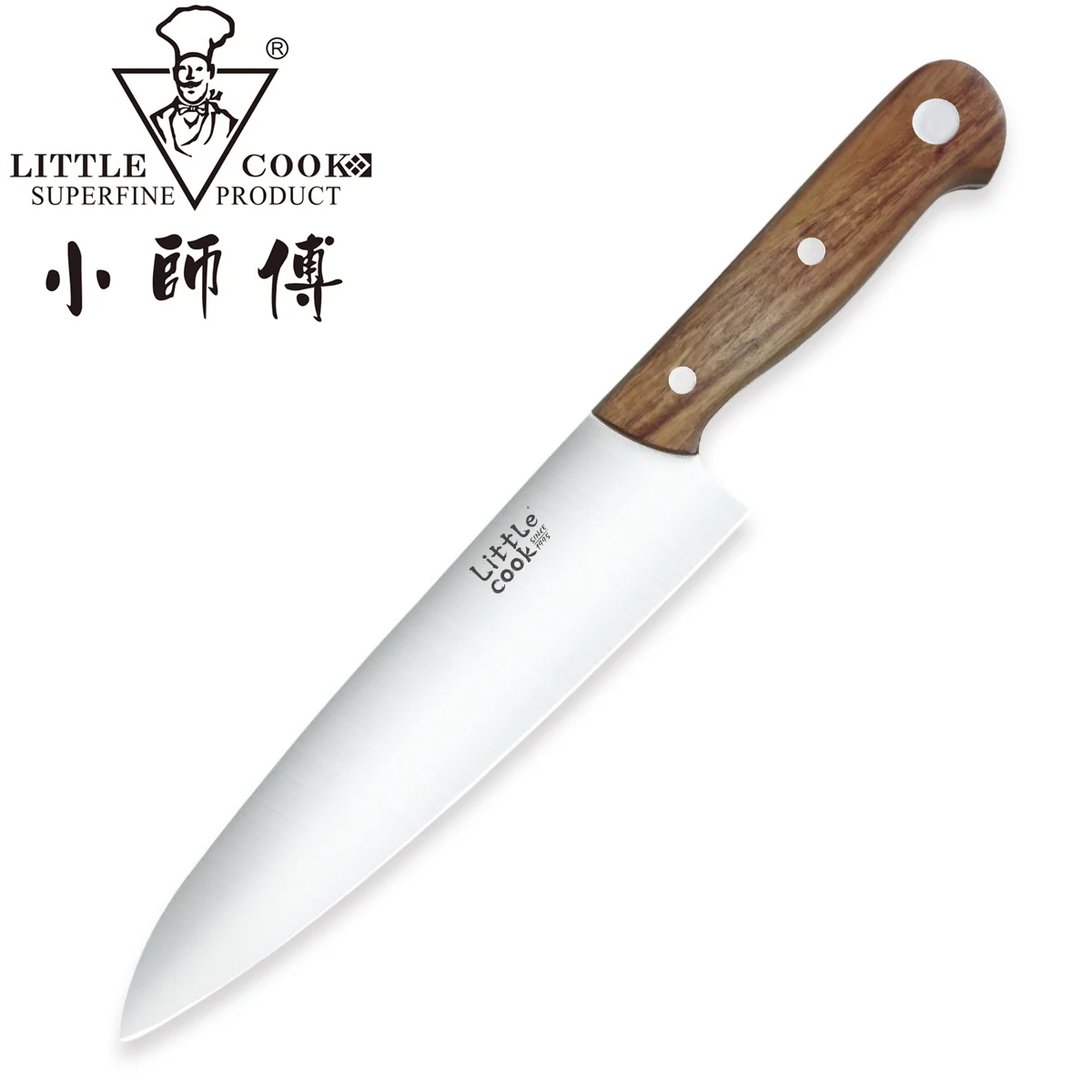 Little Cook Kitchen Sashimi Chef Knife Handmade fixed blade Chinese ...