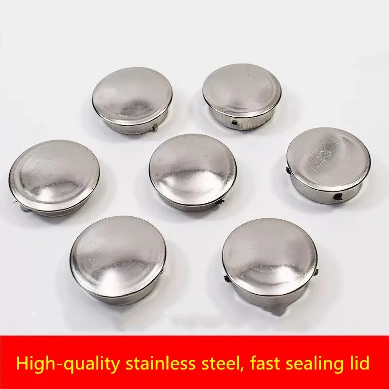 customized-304-Stainless-Steel-Closure-Cap-Round-Pipe-Hole-Plug-Cap ...