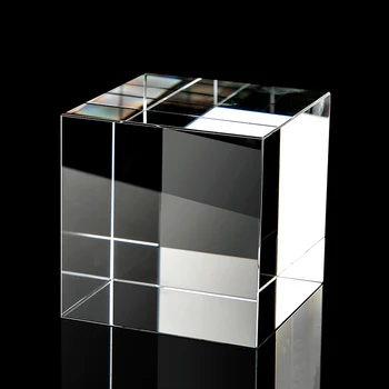 High Quality Transparent Clear Crystal Cube Paperweight DIY Glass Blank ...