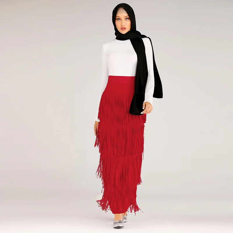 Middle Eastern fashion Muslim women ethnic skirt summer dress Dubai ...