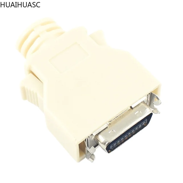 1Pcs SCSI 20 Pin MDR Male CN Solder Plug Connector Shell Kit shield For ...