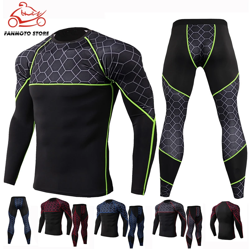 Motorcycle Men's Underwears sets Sport Breathable Quick drying Base ...