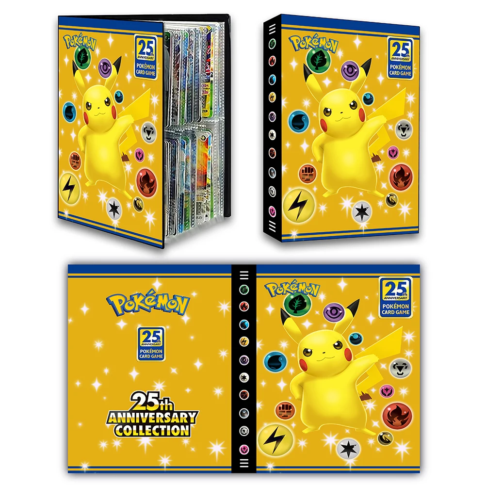 New Album Cartas Pokemon Card Book Holder Case 25Th Anniversary 240Pcs ...