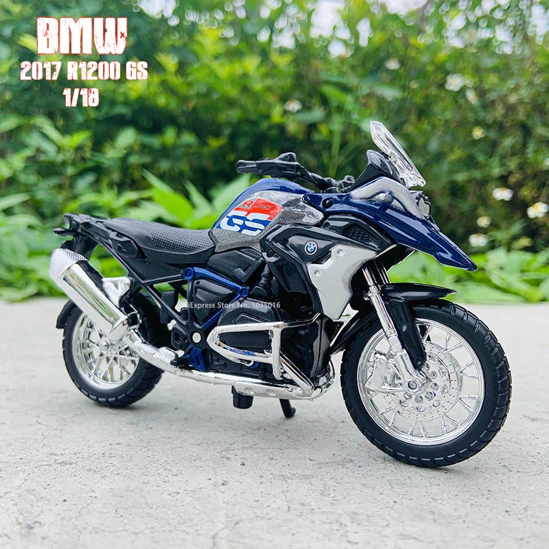 Maisto 1:18 BMW R1200GS Silvardo original authorized simulation alloy ...