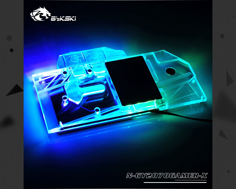 Bykski N-GY2070GAMER-X, Full Cover Graphics Card Water Cooling Block ...