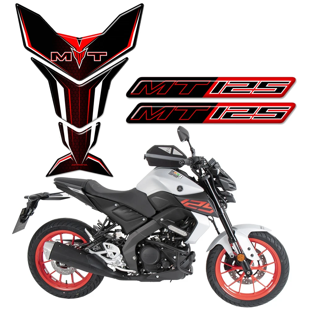 MT125 Stickers For Yamaha MT 125 MT 125 Tank Pad Protector Decal Emblem ...