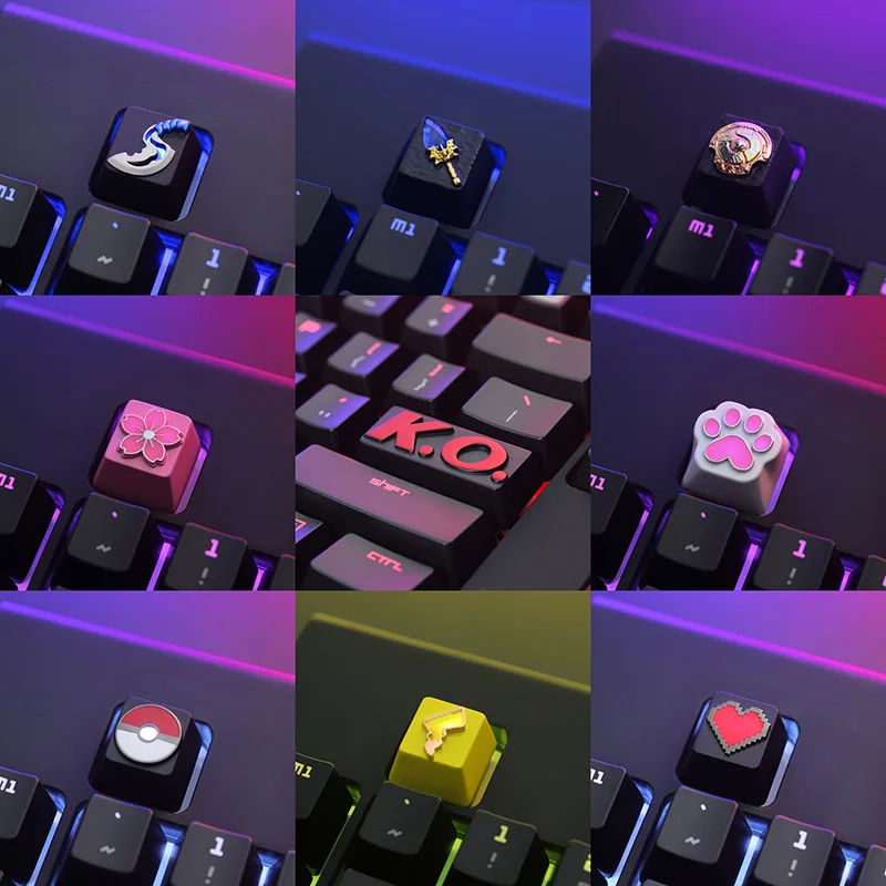 Artisan-Zinc-Aluminum-Alloy-Keycaps-for-Mechanical-Keyboard-DOTA2-Iron ...