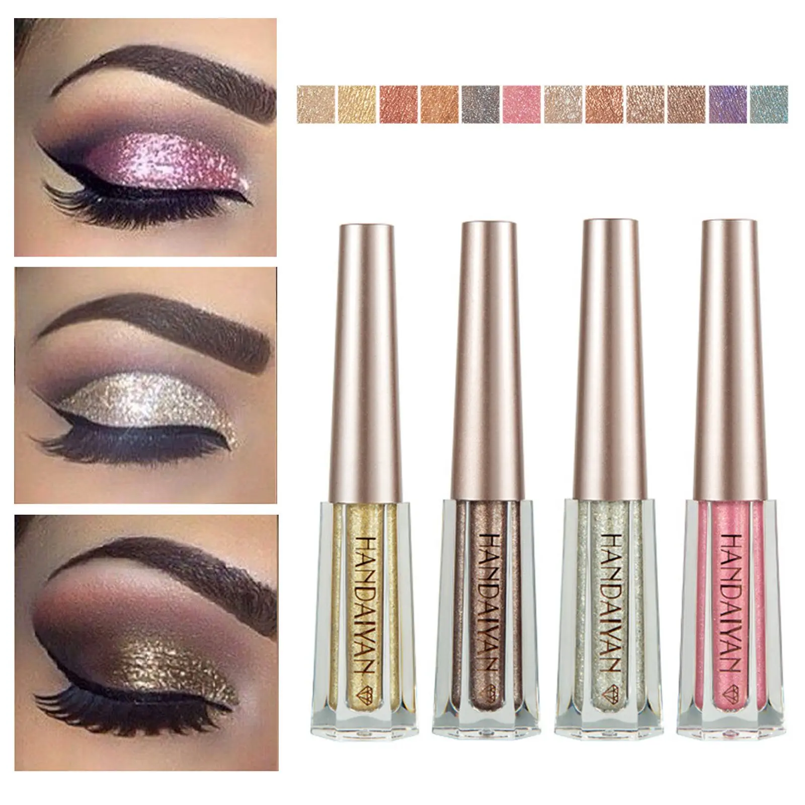 HANDAIYAN-12-Colors-Diamond-Colors-Shiny-Liquid-Eye-Shadow-Makeup ...