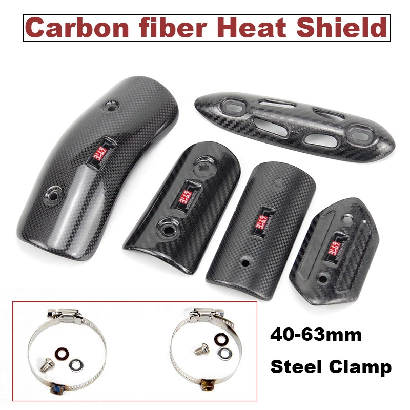 Free Shipping Motorcycle Exhaust Muffler Carbon Fiber Protector Escape ...