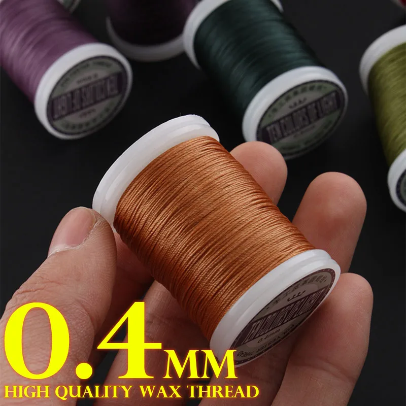 0-4mm-Black-Brown-Round-Waxed-Thread-Strong-Polyester-Cord-Wax-Coated ...