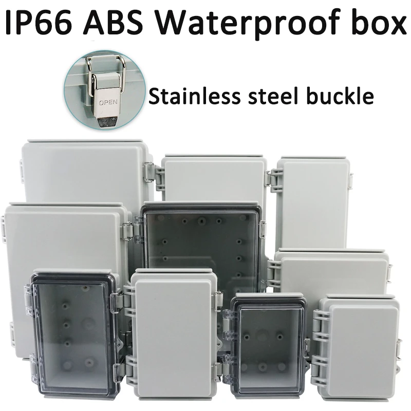 IP66 Electrical Project Box w buckle ABS Waterproof Junction box ...