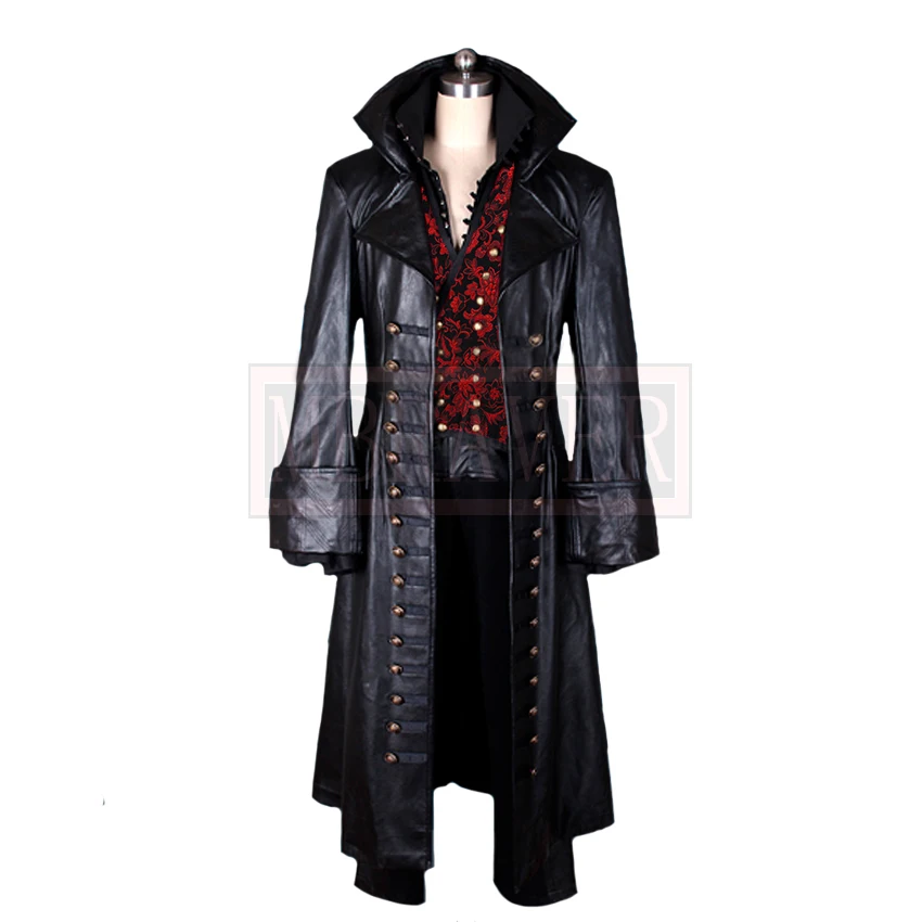 Once Upon a Time Killian Jones Captain Hook Cosplay Costume Pirate Hook ...