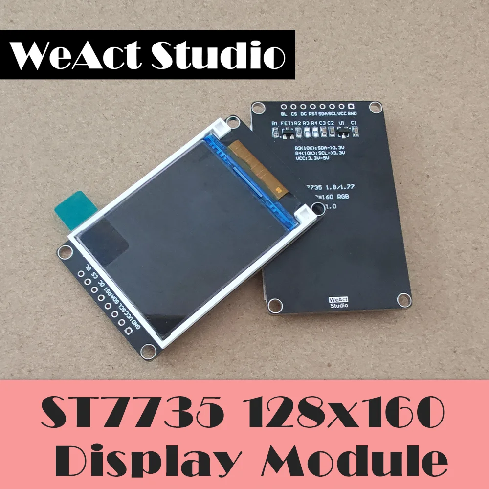 WeAct 1.8 inch TFT display IPS color screen ST7735 LCD display screen ...