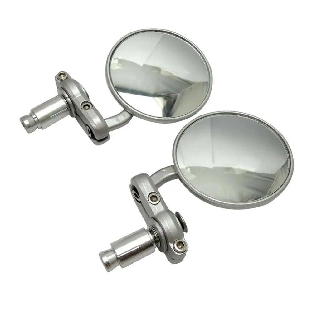 1-Pair-7-8-inch-Universal-Round-Handlebar-End-Motorcycle-Rearview-Side ...