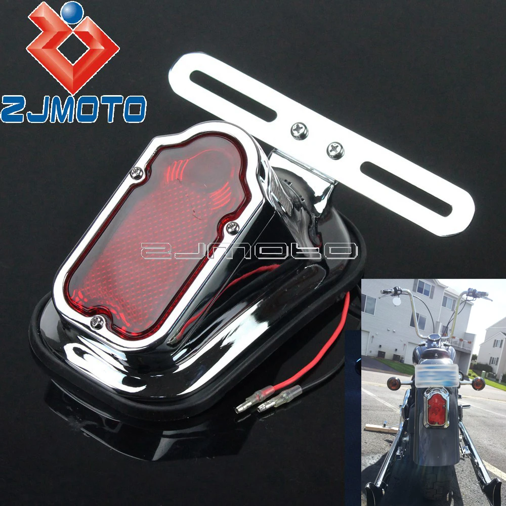 Motorcycle-Aluminum-Red-Tombstone-Tail-Light-For-Harley-Chopper-Bobber ...